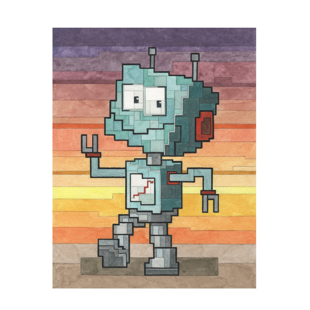 VeeFriends x Adam Lister Rare Robot Art Print - SOLD OUT